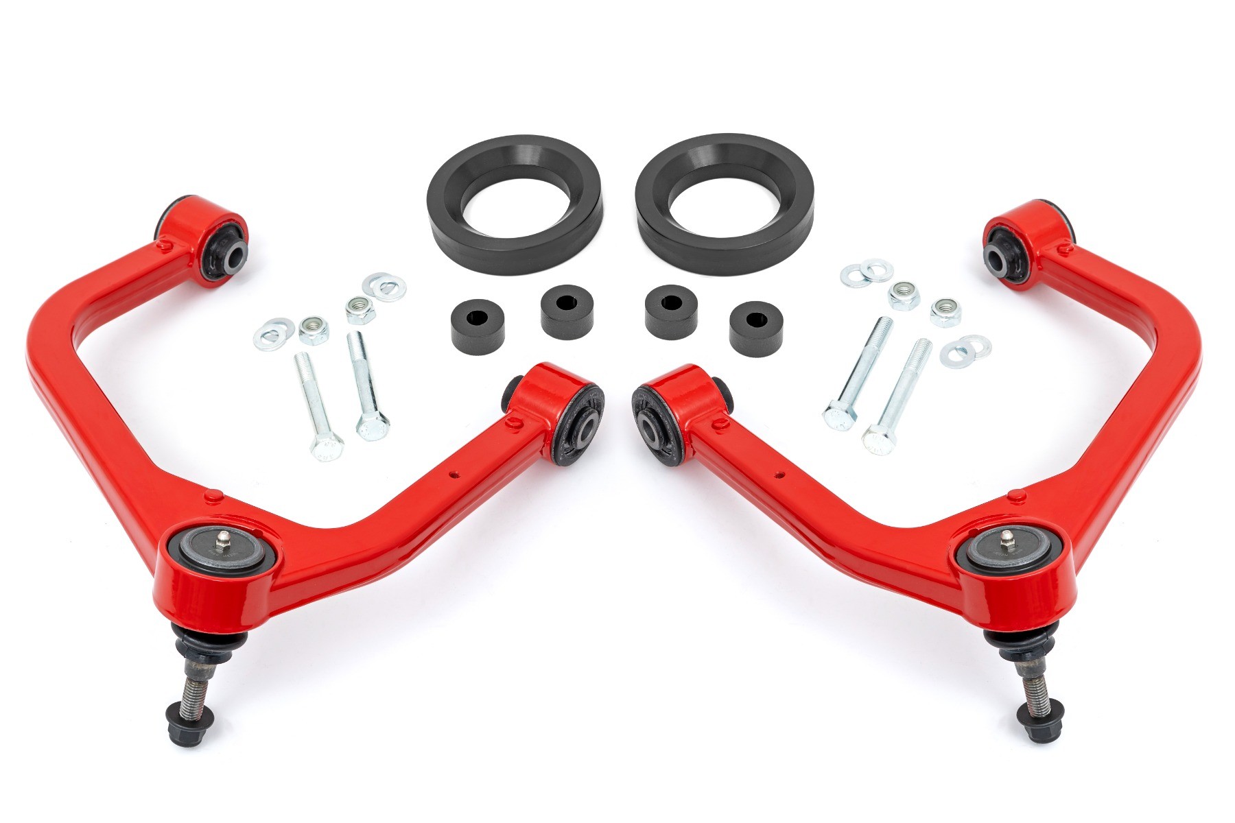 Rough Country 1325RED | 1.75 Inch Leveling Kit | Forged Red UCA | AT4 ...